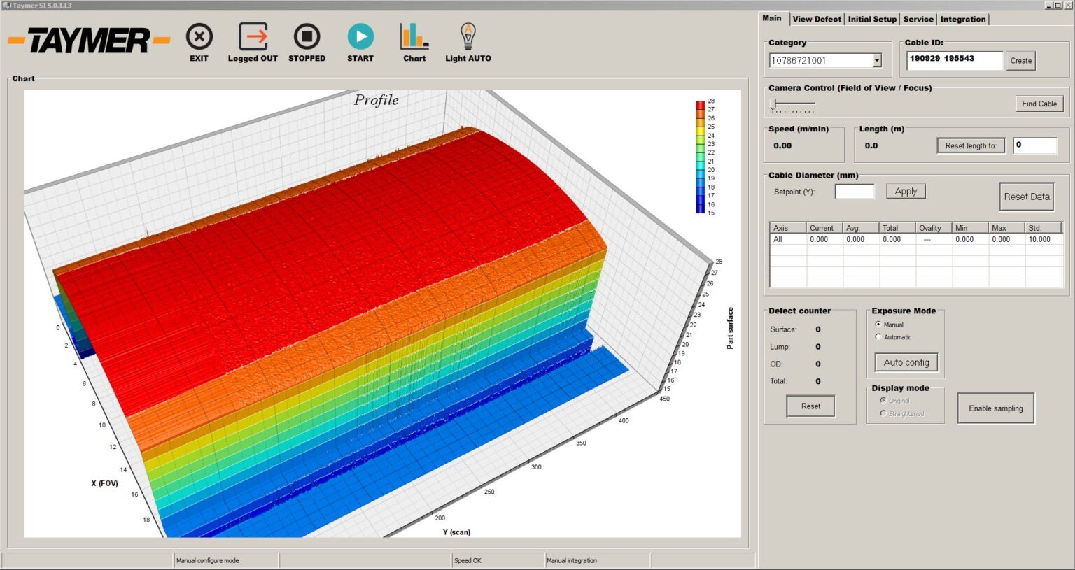 Surface Defect Inspector Cameras Laser for profiles SI4100 - LP | Taymer